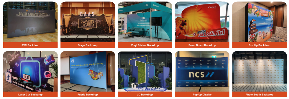 Stage Backdrop, 3D Event Structure & LED Signs Singapore